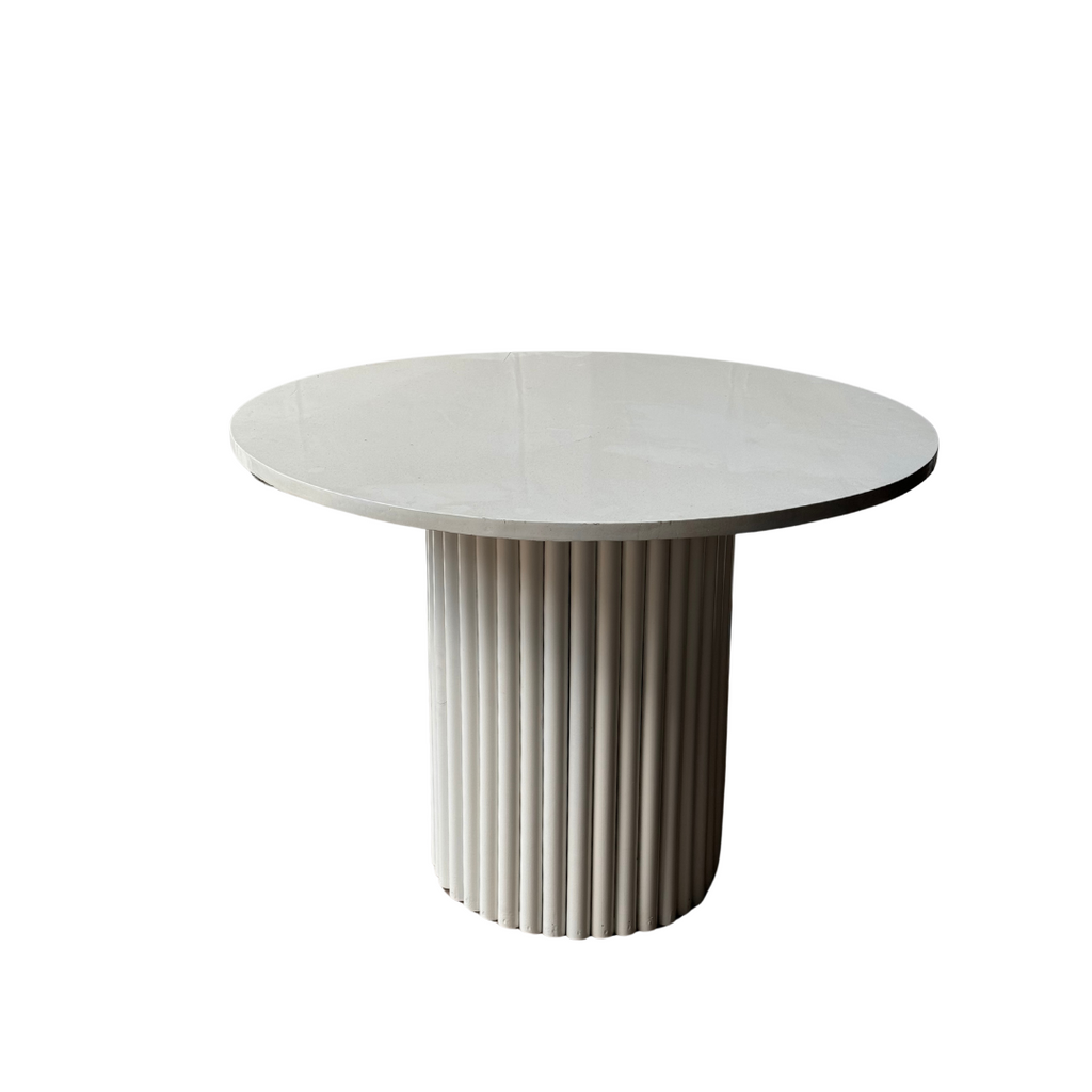 Fluted table - White – Mangalasootra