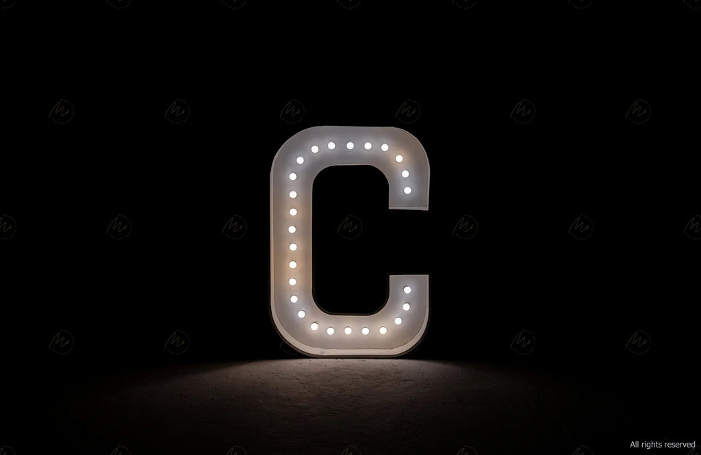Large Marquee Letter C – Mangalasootra