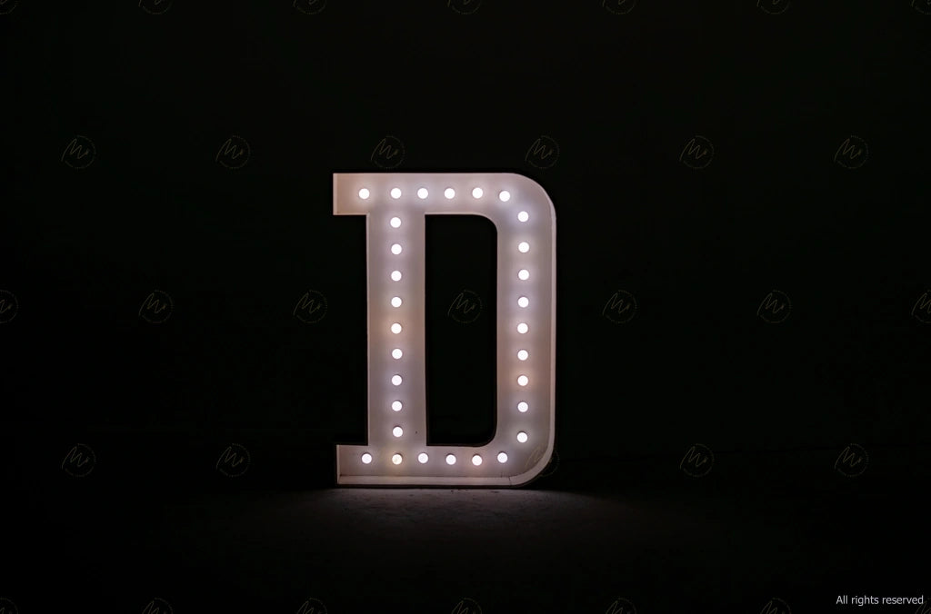 Large Marquee Letter D – Mangalasootra