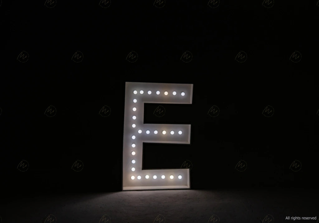 Large Marquee Letter E – Mangalasootra