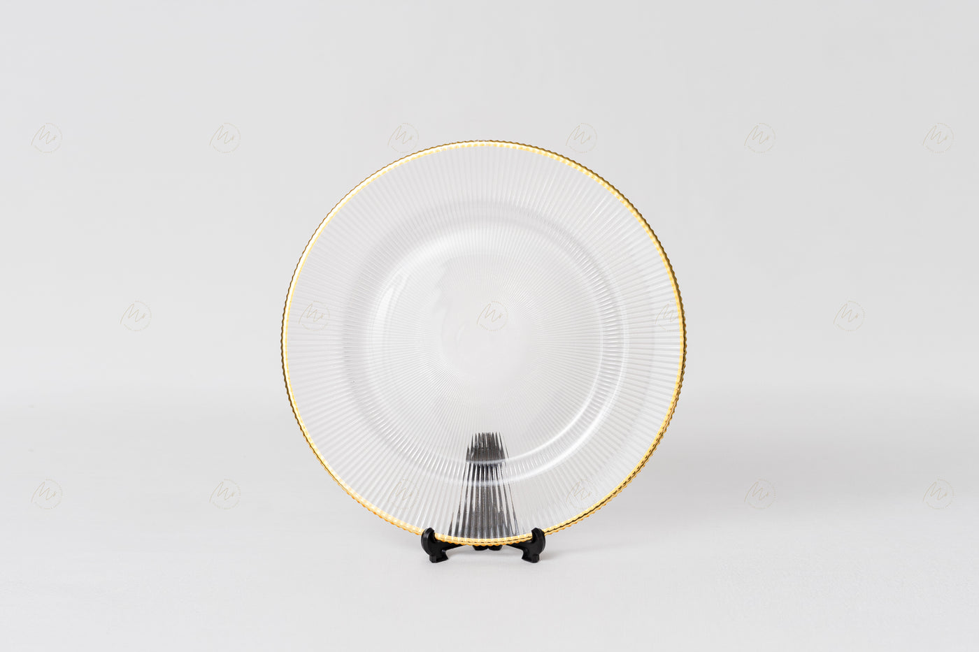 Thin Gold Rim Fluted Charger Plate – Mangalasootra