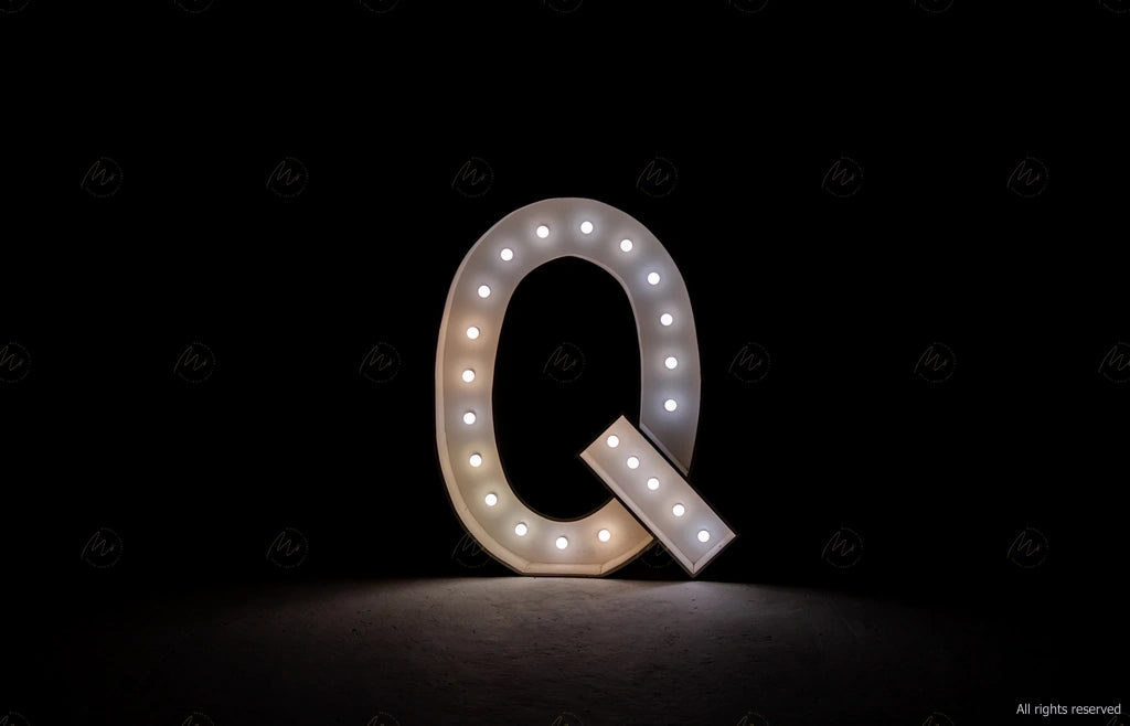 Large Marquee letter Q – Mangalasootra