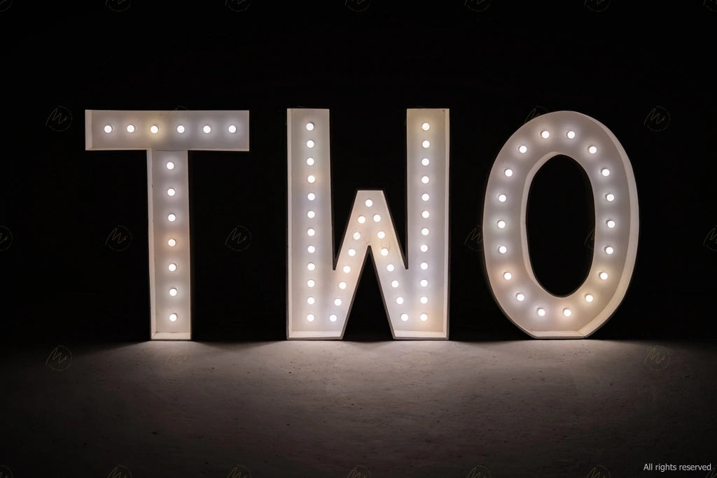 Large Marquee Letters - TWO – Mangalasootra
